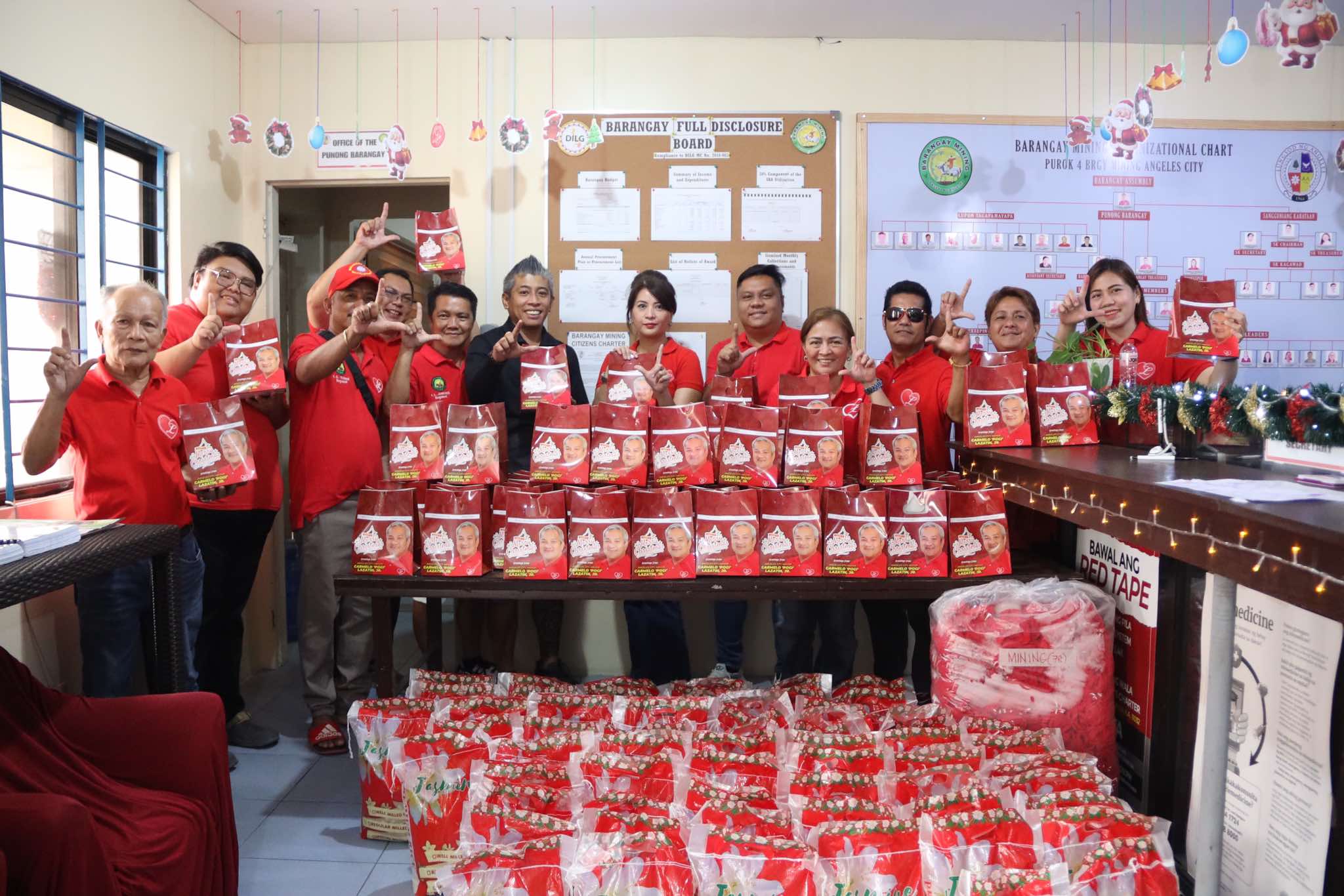 4,738 barangay officials in Angeles City get Christmas tokens from ...